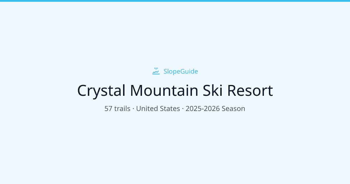 Crystal Mountain Ski Resort | Season Dates, Conditions & Passes ...